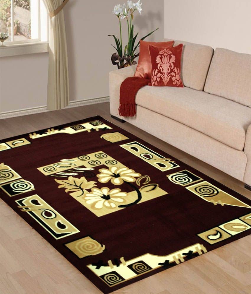 Shopgrab Multicolor Polypropylene Embroidery Carpet 4x6 Ft. - Buy ...