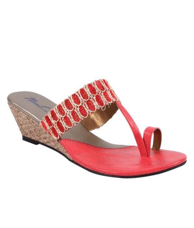 Neat Splendid Red Wedges Price in India- Buy Neat Splendid Red Wedges ...