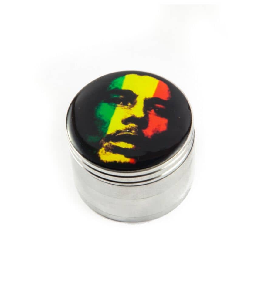 India Bongs Jamaican Bob Marley Sticky Top Metal Grinder - Buy India ...