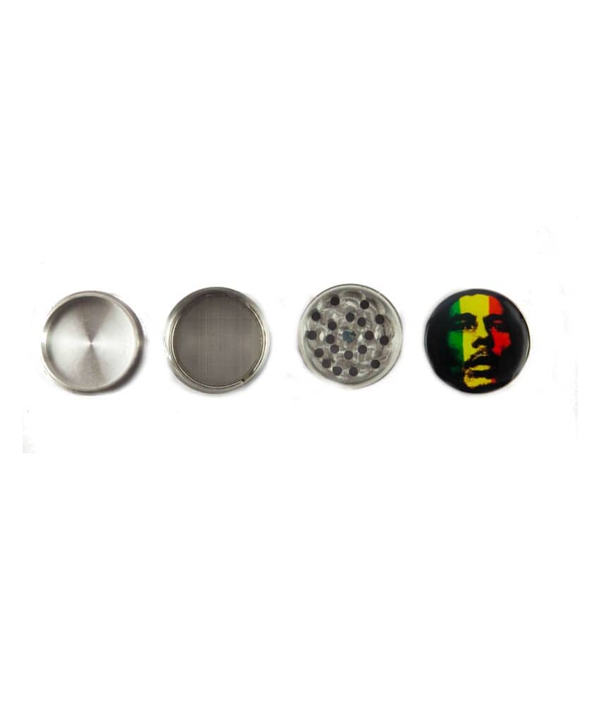 India Bongs Jamaican Bob Marley Sticky Top Metal Grinder - Buy India ...
