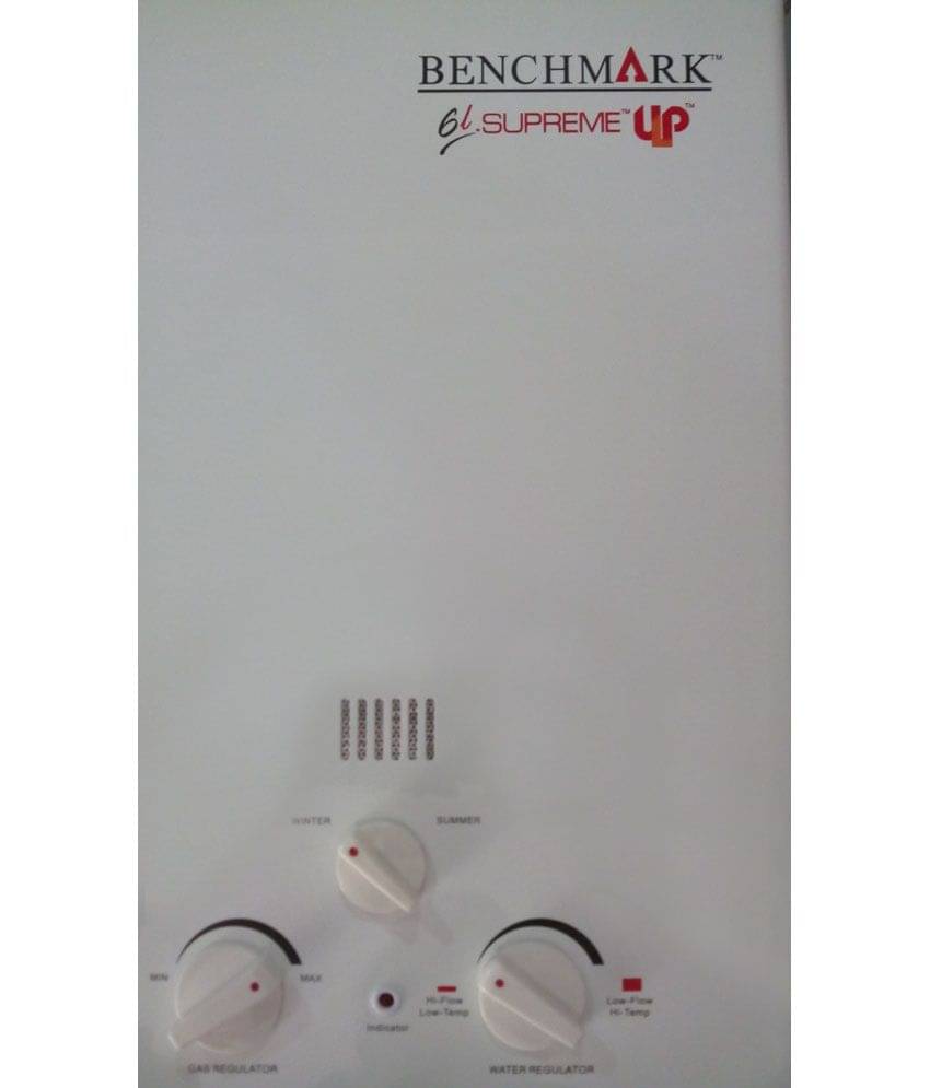 Benchmark 6L /MIN Supreme Ulp Gas Geyser White Price in India - Buy ...