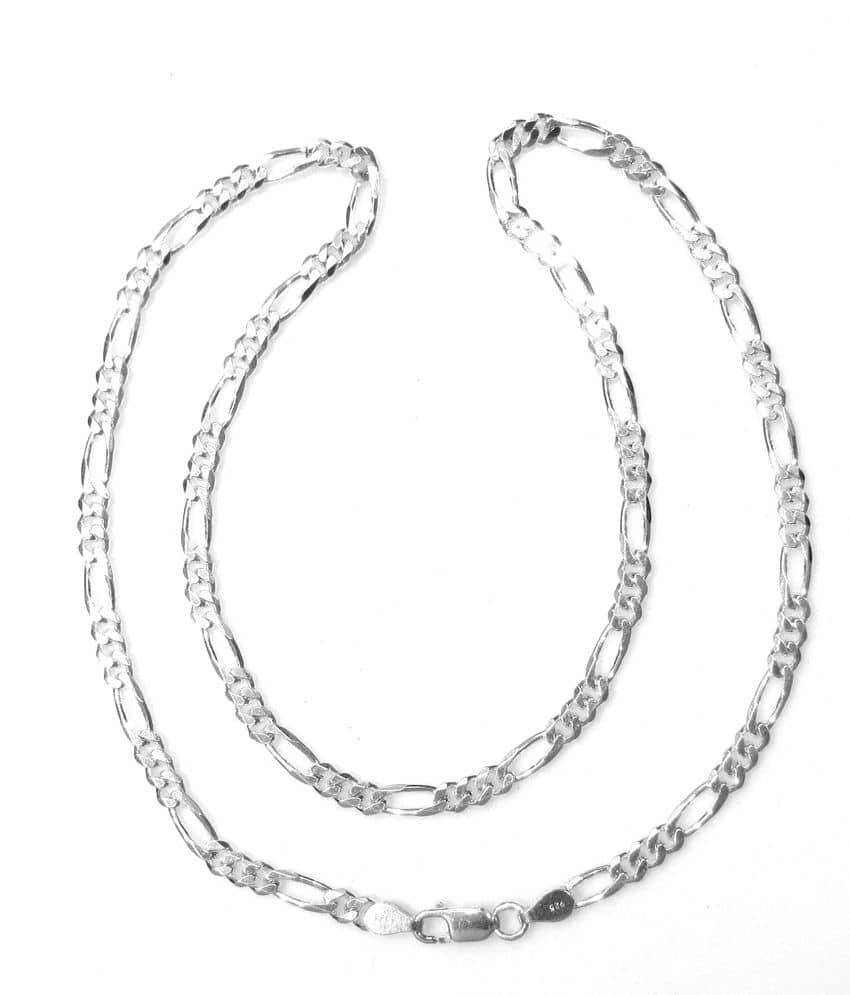 Sss 925 Silver Tendulkar Design Regular Chain: Buy Sss 925 Silver ...