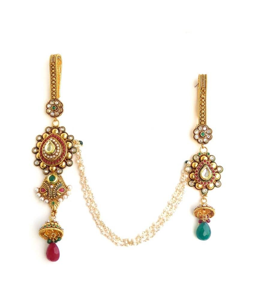 Amisha Jewellers Multicolor Antique Design Chhalla Key Chain: Buy ...