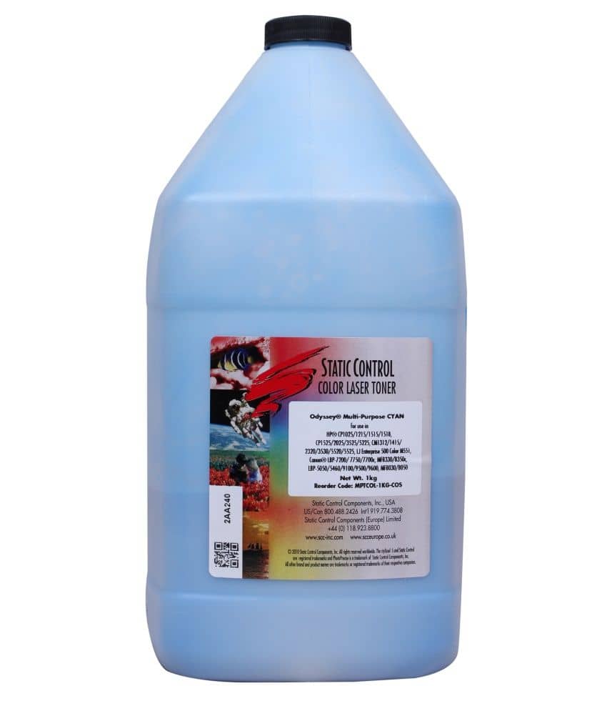 Static Control MPTCOL-1KG-COS Cyan Laser Toner - Buy Static Control ...
