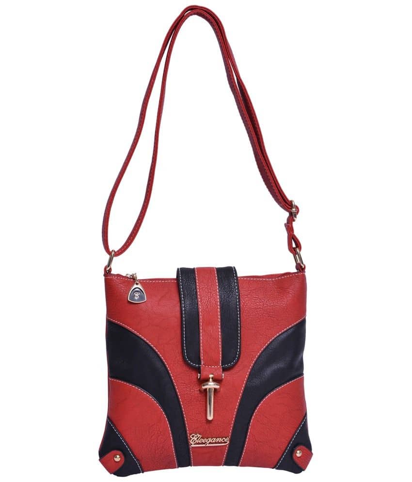 Eleegance 352-Red Red Sling Bags - Buy Eleegance 352-Red Red Sling Bags ...