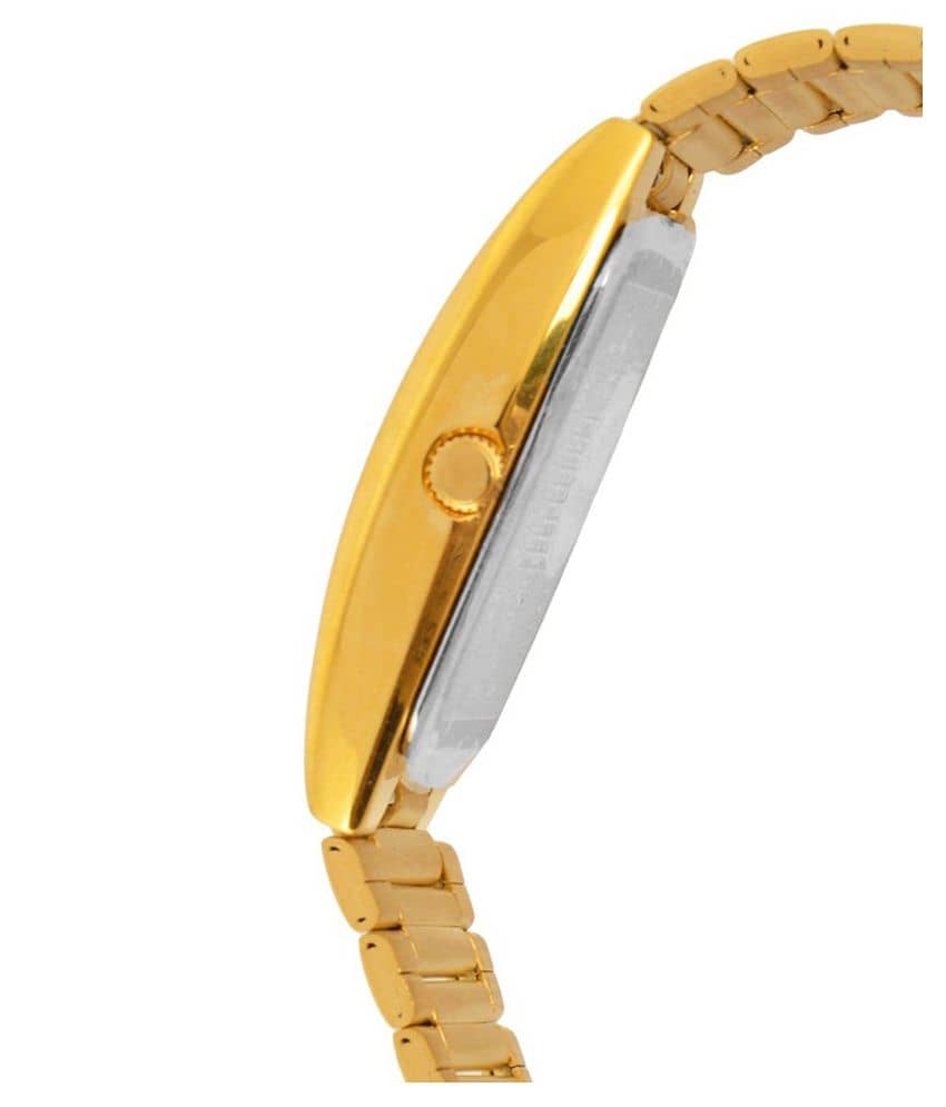 Rochees Gold Analog Watch - Buy Rochees Gold Analog Watch Online at ...