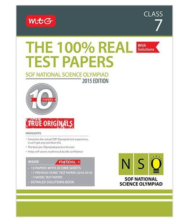 100% Real Test Papers (NSO) Class 7: Buy 100% Real Test Papers (NSO ...