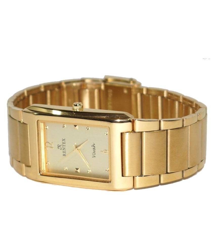 Rentex Golden Analog Watch - Buy Rentex Golden Analog Watch Online at ...
