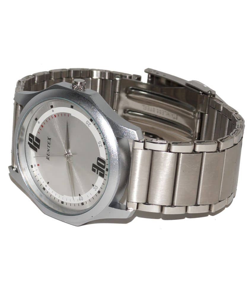 Rentex Silver Analog Watch - Buy Rentex Silver Analog Watch Online at ...
