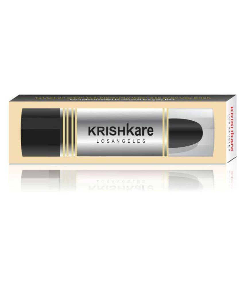 Krishkare Hair Color Stick Root Touch Ups Haair Color Black Black 4 gm ...