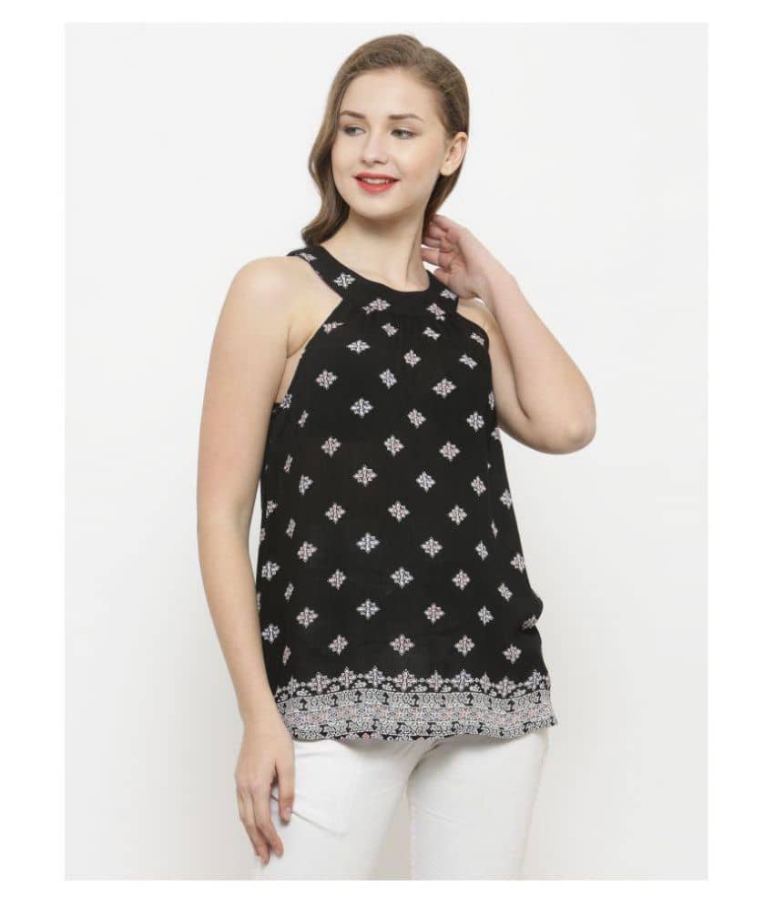 Querida Polyester Tunics - Black - Buy Querida Polyester Tunics - Black ...