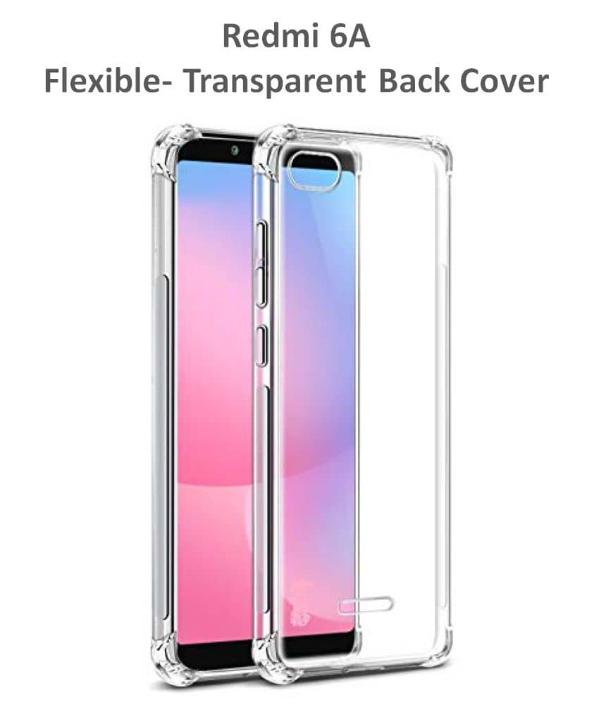 Xiaomi Redmi 6A Plain Cases Bracevor - Transparent - Plain Back Covers ...