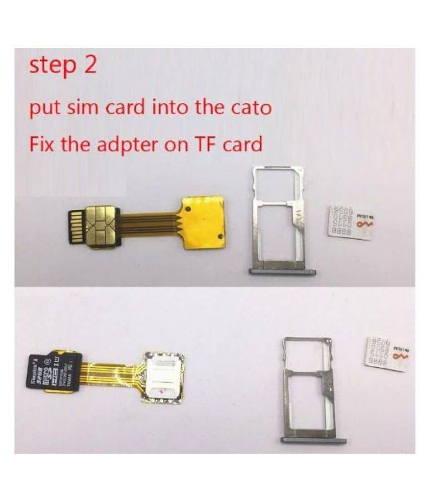Hybrid Sim Slot Adapter For 2 Sim And Micro SD Card (Hybrid Dual Sim ...