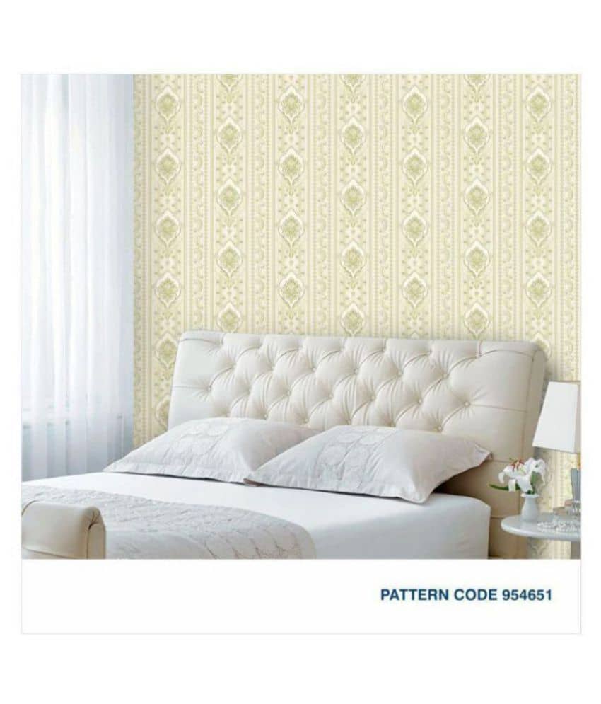 Excel Wall Interiors Vinyl Abstract Wallpapers Cream: Buy Excel Wall ...