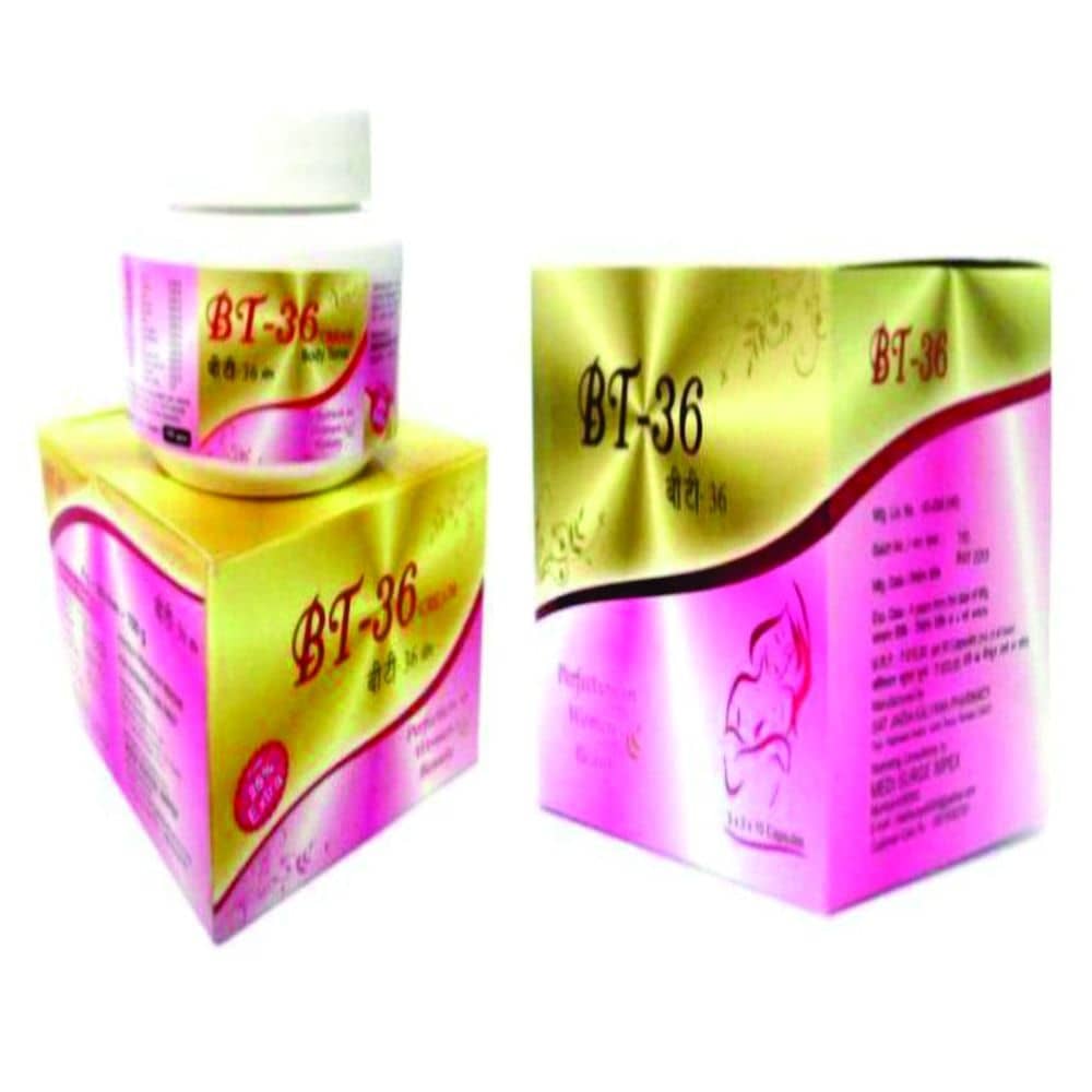 BT-36 CAPSULES AND CREAM Capsules and 100 gm cream combo pack Capsule ...