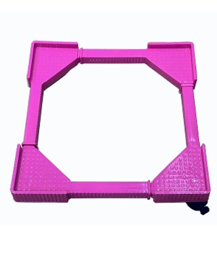 TNC Plastic Washing Machine Accessories Adjustable Trolley - Pink: Buy ...
