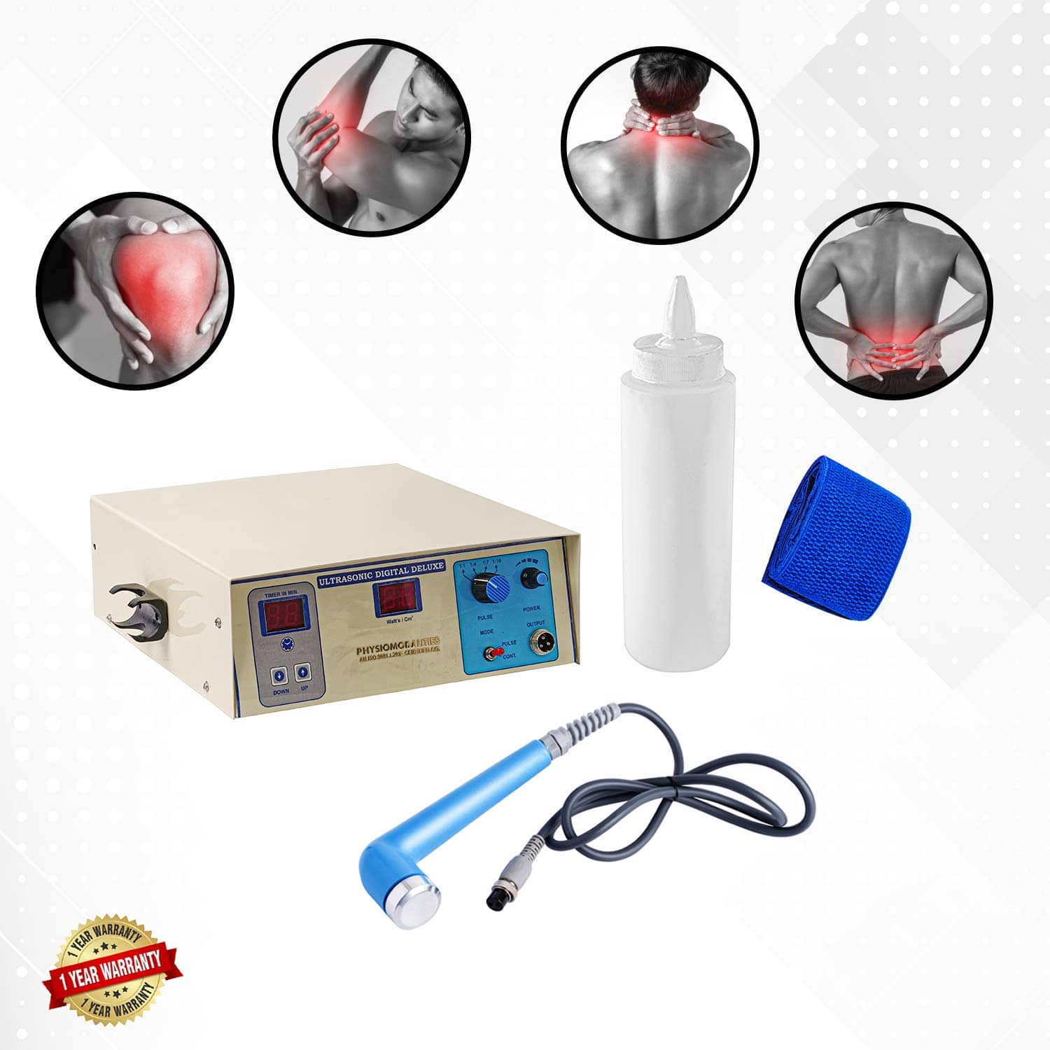 PHYSIOMODALITIES Ultrasound UST Machines Heavy Duty Deluxe 1 mhz: Buy ...