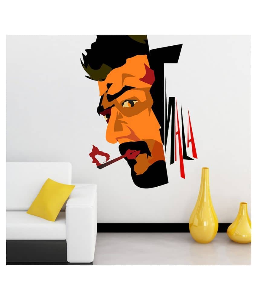 Wallzone Thala Ajith Sticker ( 70 x 75 cms ) - Buy Wallzone Thala Ajith ...