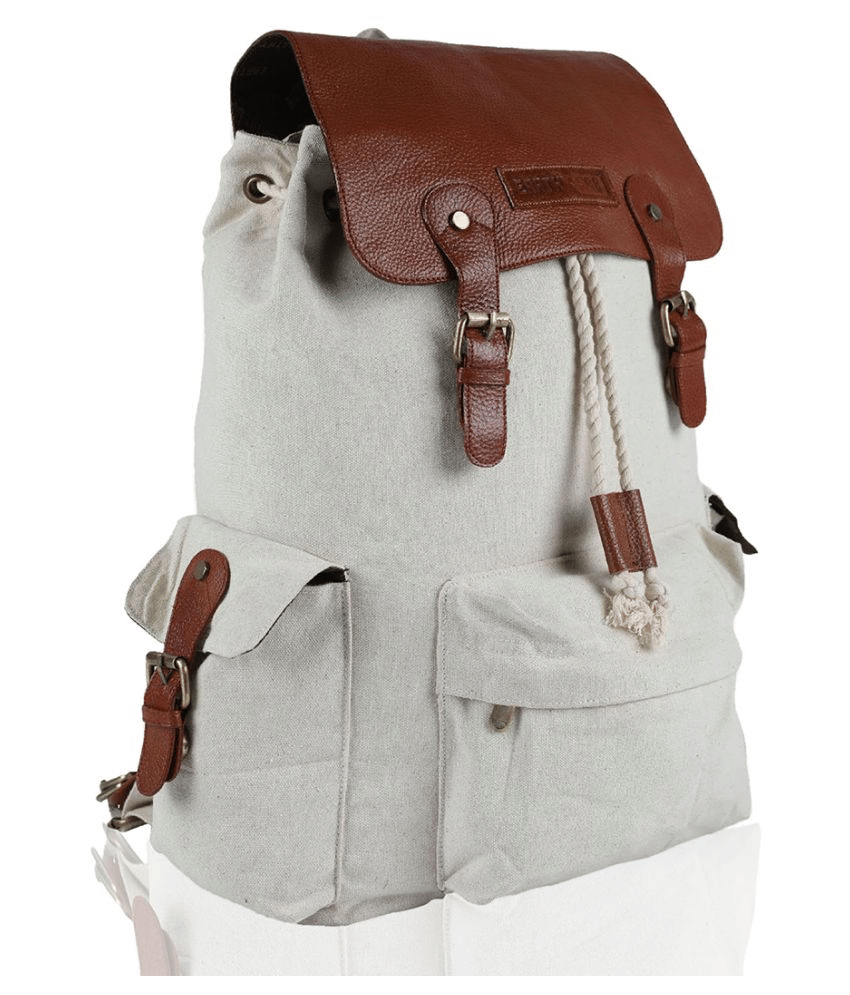 Earthy Fab White Backpack - Buy Earthy Fab White Backpack Online at Low ...