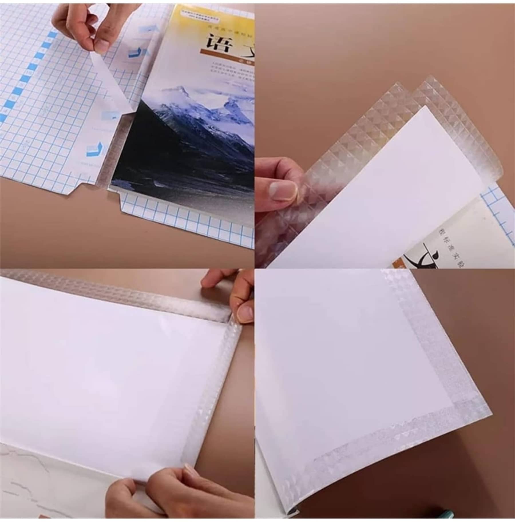 Transparent Paper Sticker Book Cover Film Book Binding Cover [30 Pcs- 3 ...