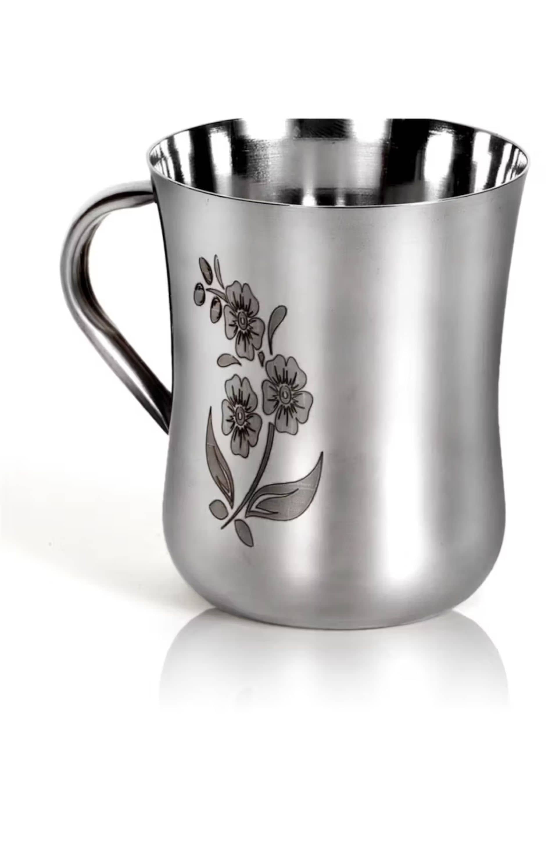 Unique bartan Solid Steel Tea Cup 150 ml ( Pack of 6 ): Buy Online at ...