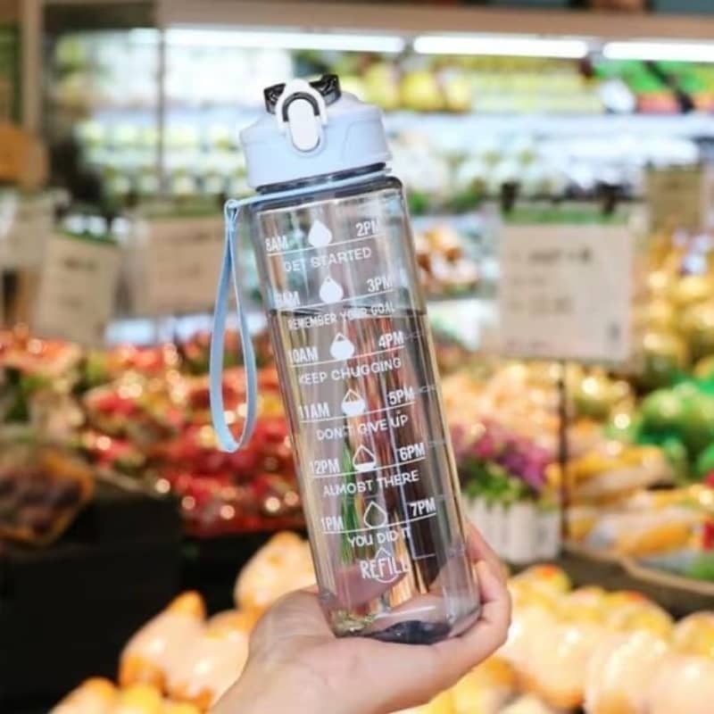 MANDEV Transparent Water Bottle Multicolour Plastic Water Bottle 2000 ...