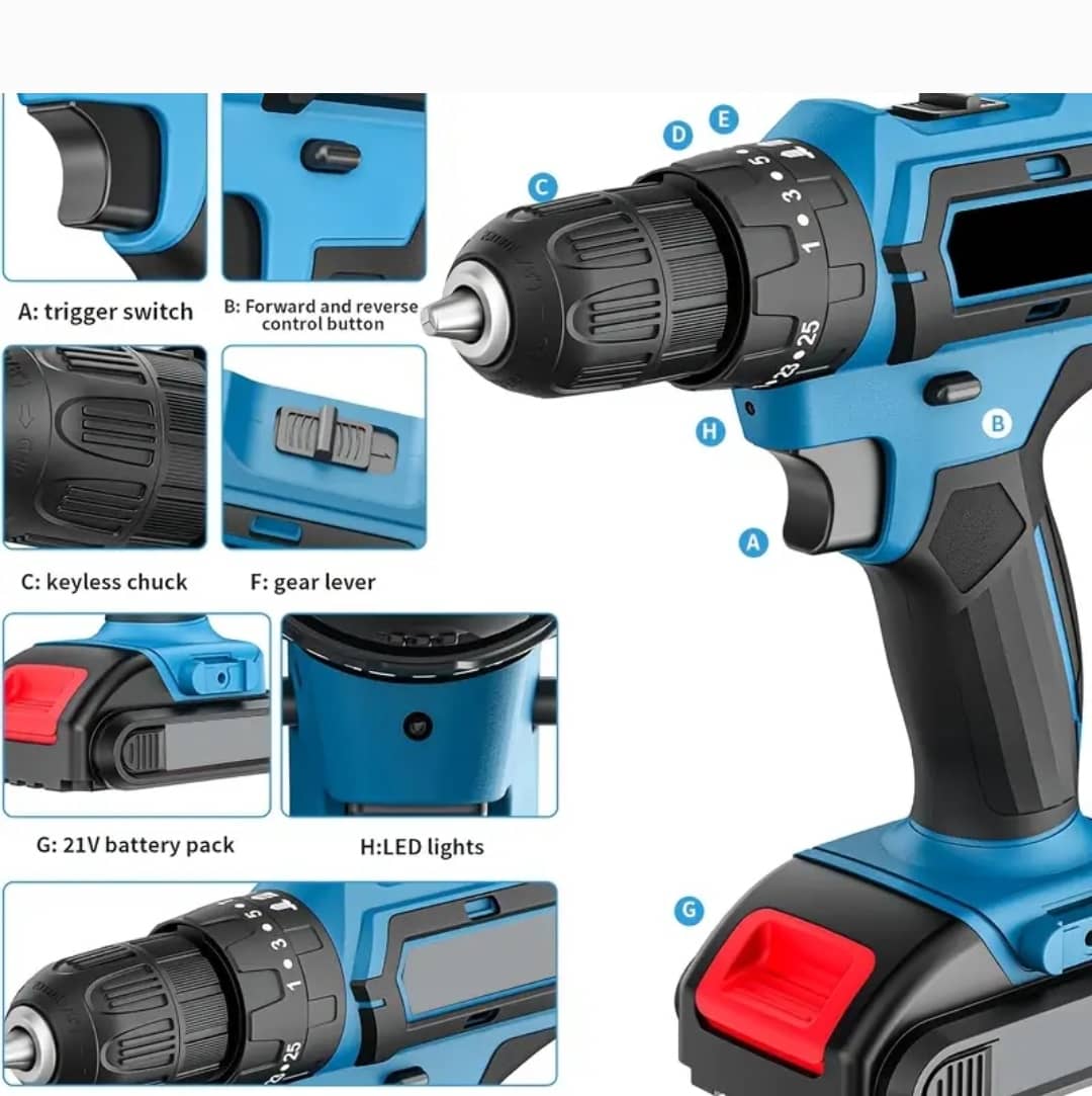 BLUE BOX - Drill machine 30W 10mm Cordless Drill Kit: Buy BLUE BOX ...