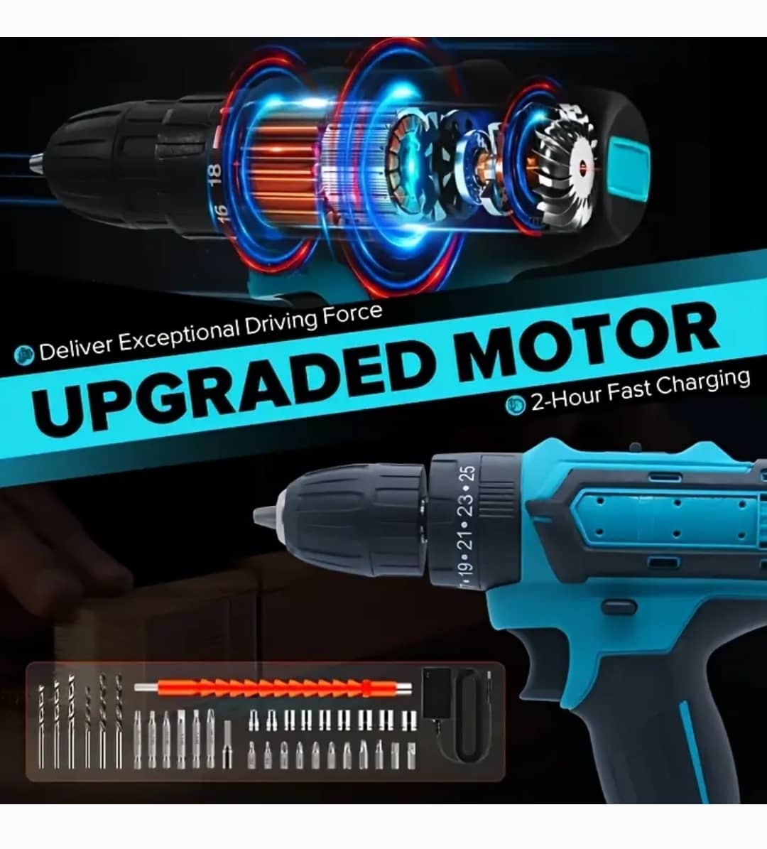 BLUE BOX - Drill machine 30W 10mm Cordless Drill Kit: Buy BLUE BOX ...