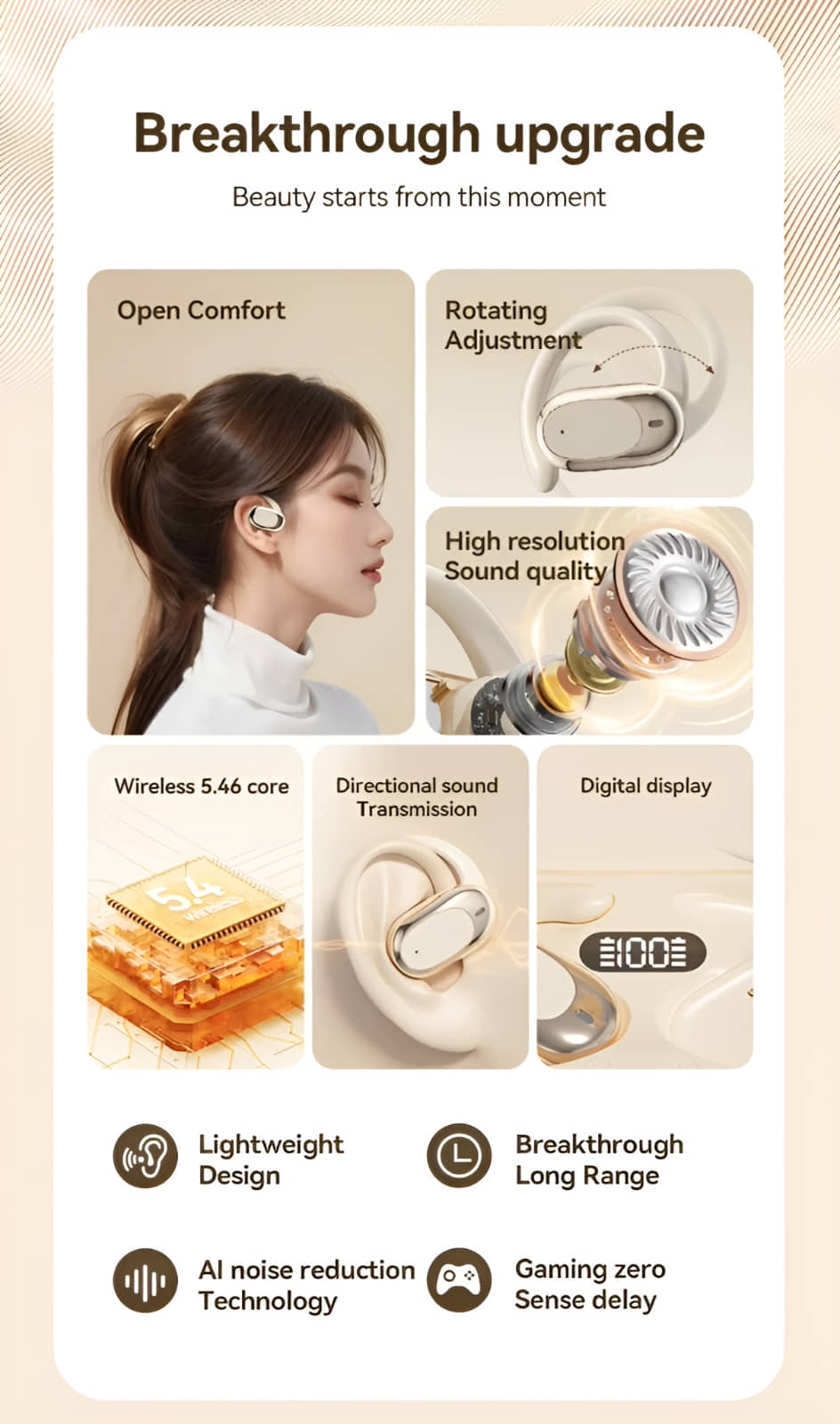 Buy COREGENIX S300 OWS Open Ear TWS Earbuds | 60 Hrs of Playtime ...