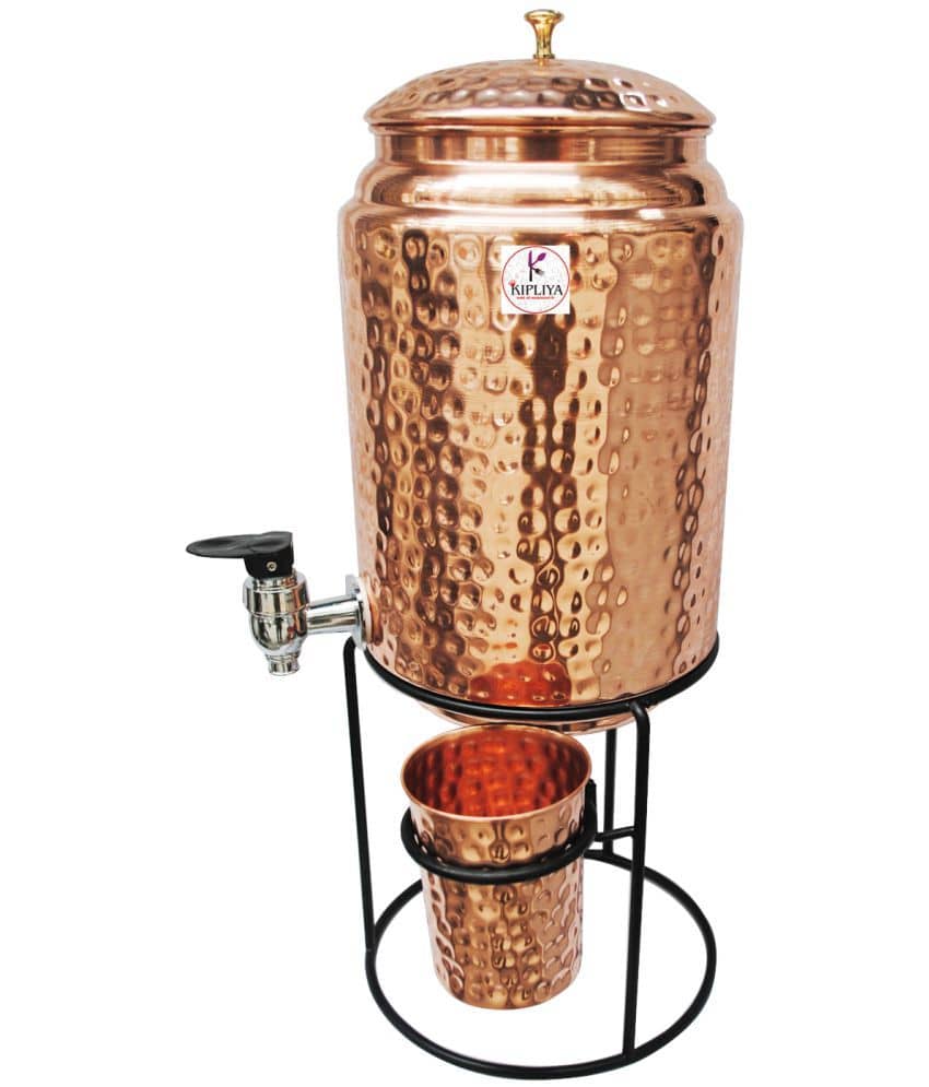 KIPLIYA Copper Water Container Set of 1 5000 mL: Buy Online at Best ...