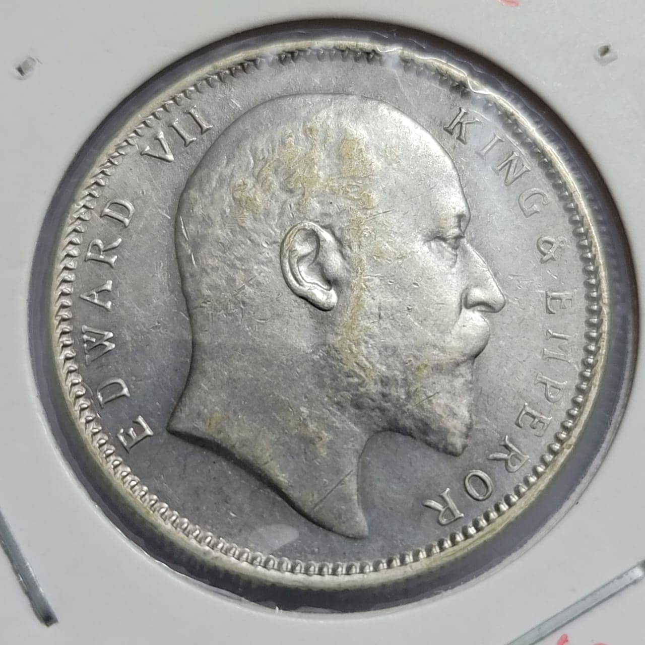 British India Edward One Rupee 1907 Silver Coin High grade: Buy British ...
