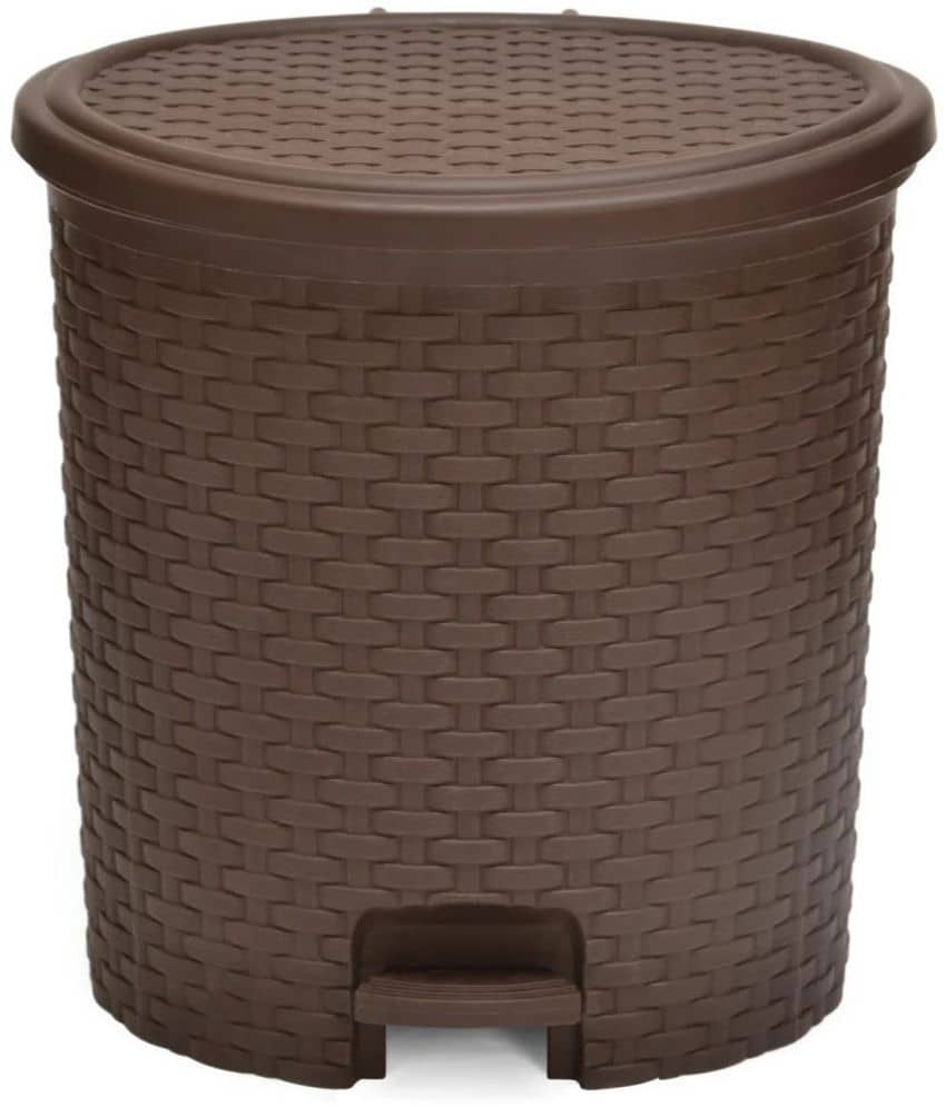 12Liter Home Paddle Dustbin (Season Rust Brown): Buy 12Liter Home ...