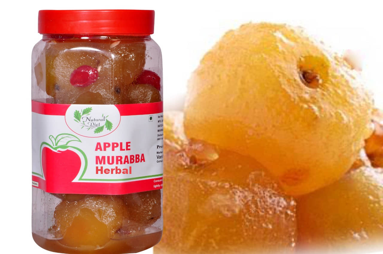 Natural Diet Herbal Sweet Kashmari Apple Murabba Premium Murabba Jar ...