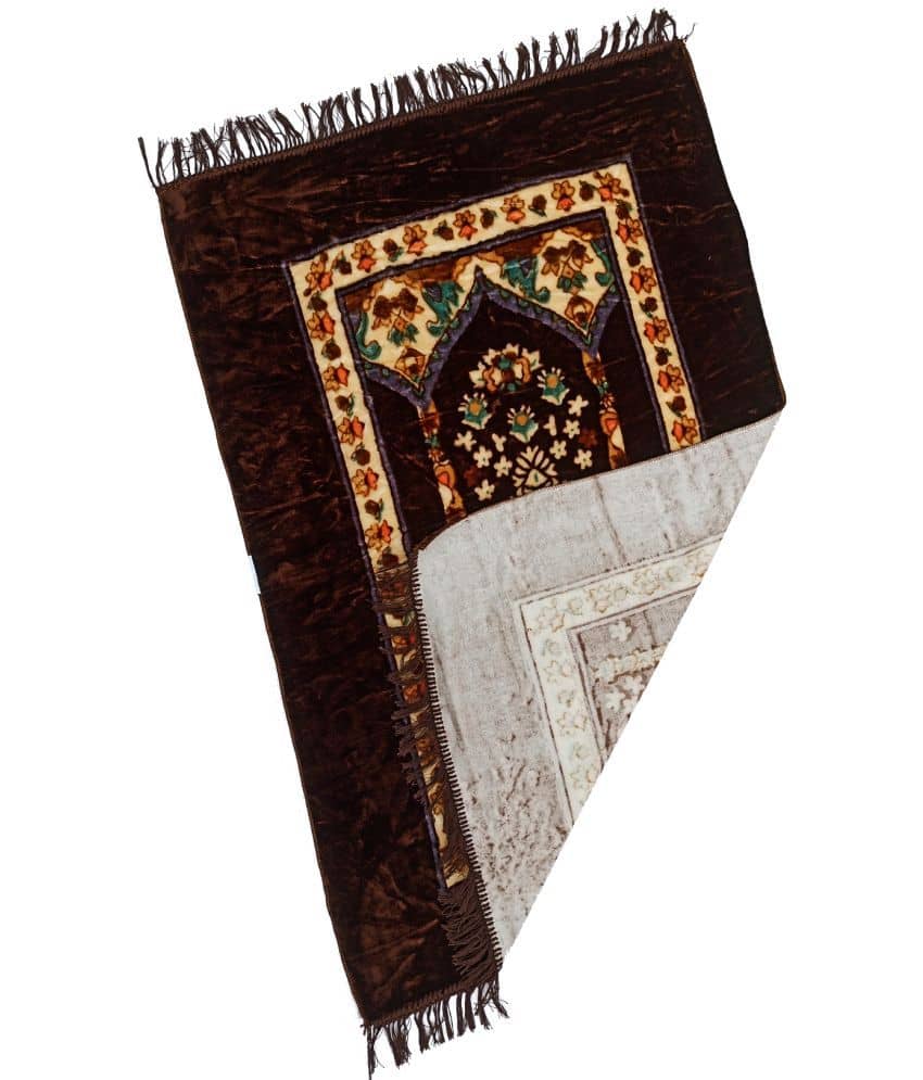 ADIRNY Brown Single Velvet Prayer Mat ( 110 X 70 cm ) - Buy ADIRNY ...