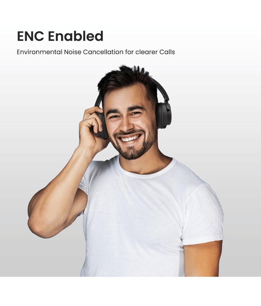 Portronics Muffs M2 Type C Bluetooth Headphone Over Ear 40 Hours ...