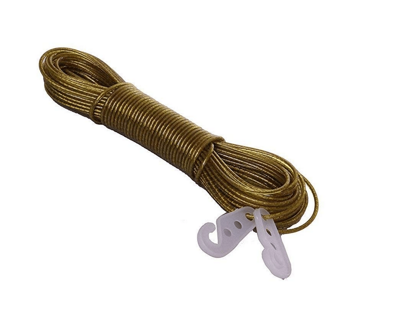 Plastic Coated Steel Cloth Drying Wire Rope Clothesline- 20 Meter: Buy ...