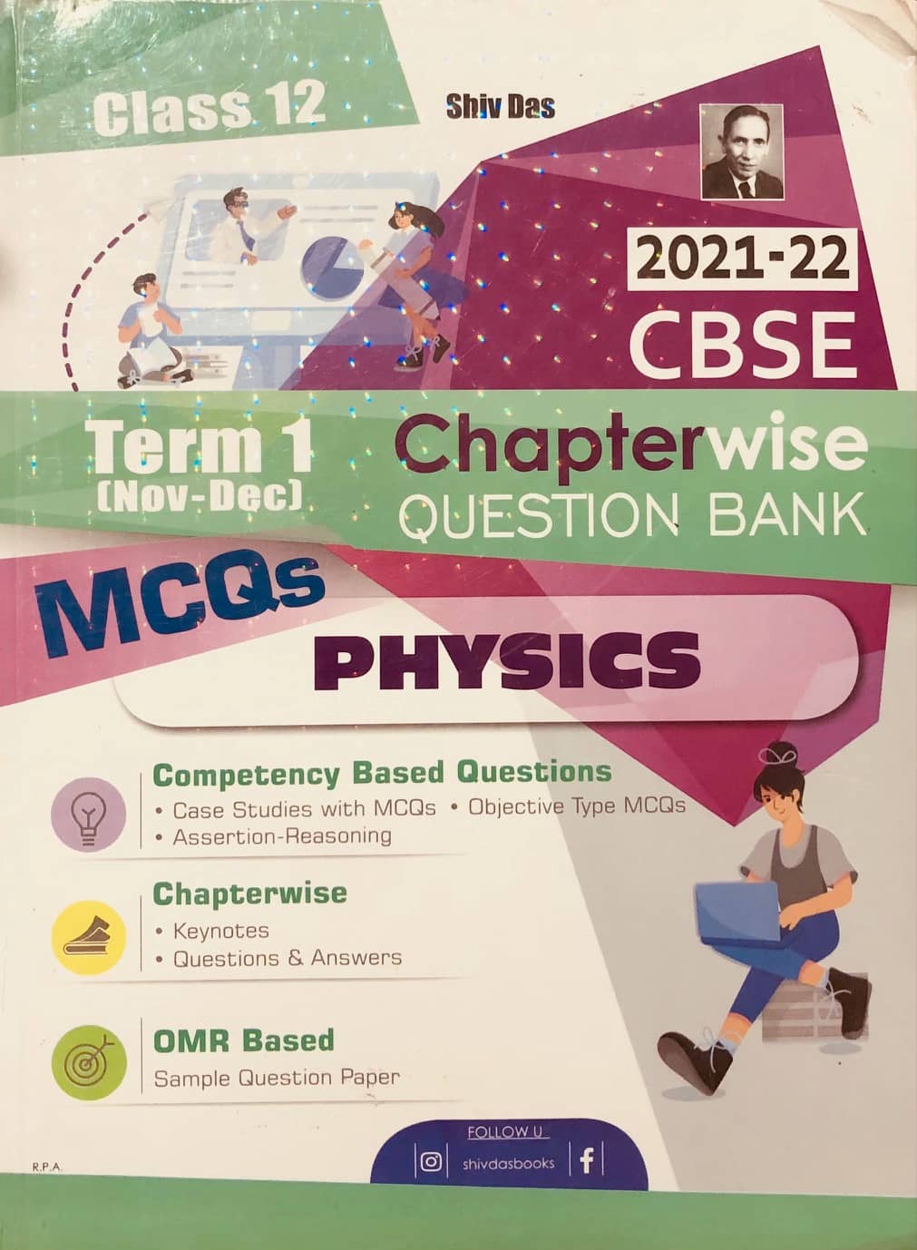 Shivdas CBSE Chapterwise Question Bank with MCQs Class 12 Physics: Buy ...
