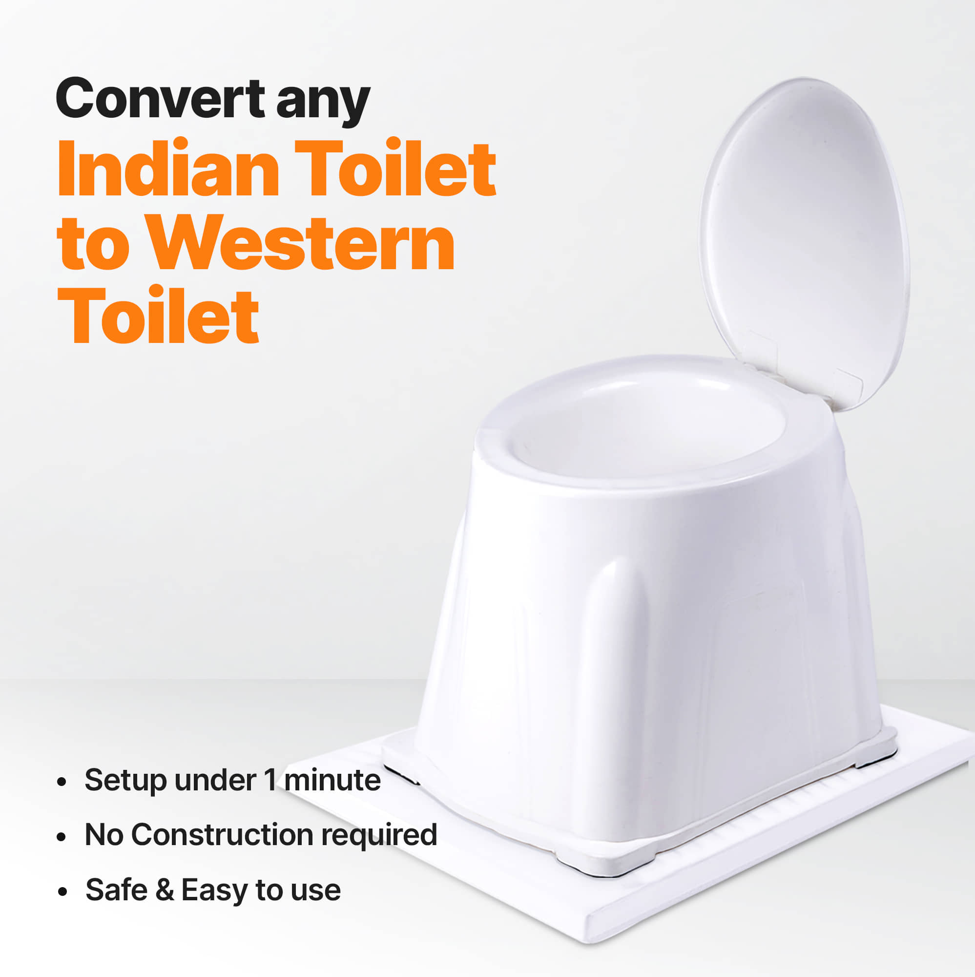 Arcatron Portable Indian Toilet to Western Convertor | Toilet stool ...