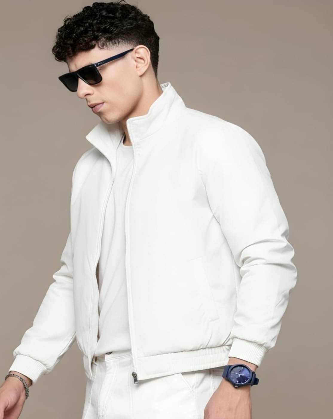 THECLASSICTOGS Polyester Men's Windcheater Jacket - White ( Pack of 2 ...