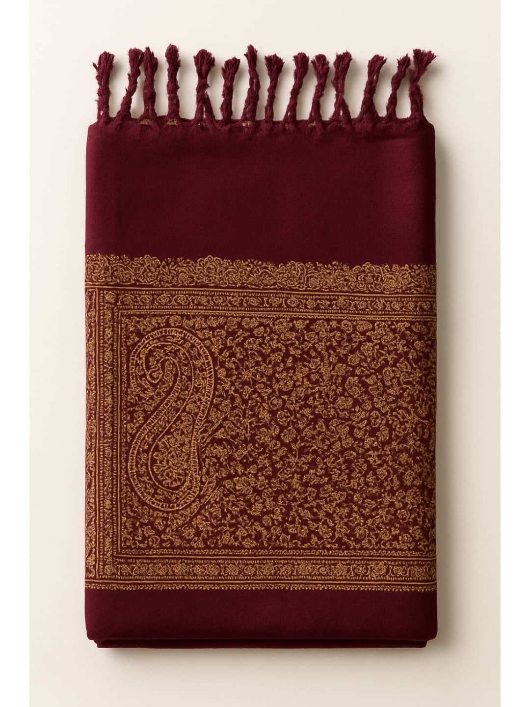 Kalaste Maroon Self Design Shawl - ( Pack of 1 ): Buy Online at Low ...